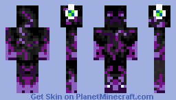 Purple fire creeper Minecraft Skin