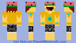 watermelon hat dude Minecraft Skin