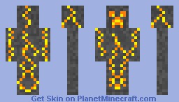 Lava Creeper Minecraft Skin