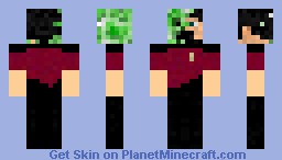StarTrek Guy Half Creeper Minecraft Skin
