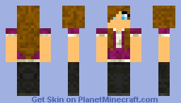 White Tie Girl Minecraft Skin
