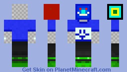 Crazy Colored Box Man Minecraft Skin
