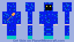 Mysterious Blue Mage Minecraft Skin