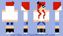 cute red-headed with blue eyes Minecraft Skin