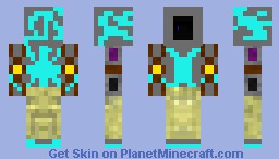 Neon Creeper Minecraft Skin