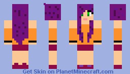 Derpy Purple Hair Chick Minecraft Skin