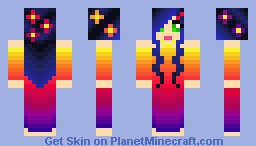 Sunset Girl Minecraft Skin