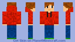 Cool Red Sweatshirt Dude Minecraft Skin