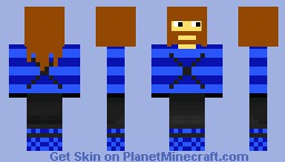 mullet man Minecraft Skin