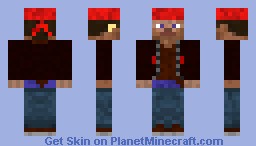 steve motorcyclist Minecraft Skin