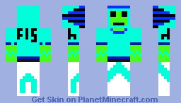Fish Man Minecraft Skin