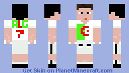 Algerian soccer player Minecraft Skin