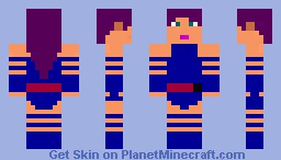 The Classic Psylocke Minecraft Skin