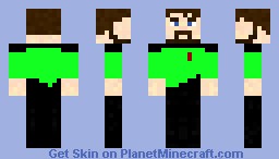 Lime-Green Xephos Skin Minecraft Skin