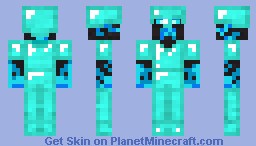 Diamond Charged Creeper!! Minecraft Skin
