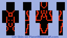 red program Minecraft Skin