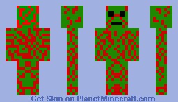 Bloody Zombie(green) Minecraft Skin