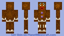 Gingerbread Man Minecraft Skin
