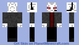Evil ender agent albino Minecraft Skin