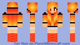 Firey Girl Minecraft Skin