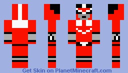red power ranger Minecraft Skin