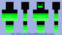 Green Fire Minecraft Skin