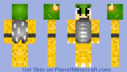 Bowser Jr. With a Metal Shell! (Better in Preview) Minecraft Skin