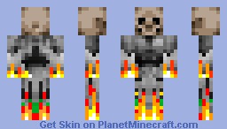 flaming ghost Minecraft Skin