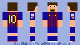 Lionel Messi Minecraft Skin