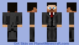 Steve in a suit Minecraft Skin