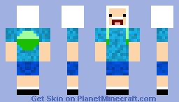 Adventure Time: Finn Minecraft Skin