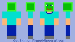 Slime Steve Minecraft Skin