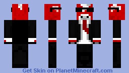 Red Cow With Glasses Minecraft Skin