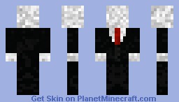 SlenderMan (Texure face) Minecraft Skin