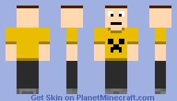 Yellow Creeper. Minecraft Skin