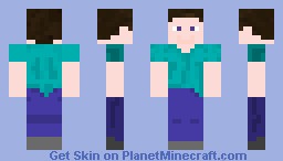 White Steve (CUSTOM) Minecraft Skin