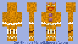 Gingerbread Man Minecraft Skin