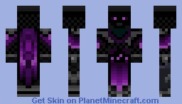 purple neon Minecraft Skin