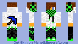 guy listening to music Minecraft Skin