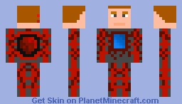 Red power armor (with helmet) Minecraft Skin