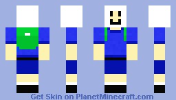 Adventure time Finn Minecraft Skin
