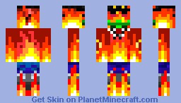 burn skin burn Minecraft Skin
