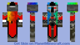 Rainbow evil guy Minecraft Skin