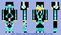 Neon Blue Hardstyle Shuffle Skin Minecraft Skin
