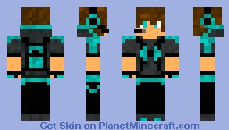 Cyan Kid Minecraft Skin