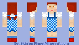 dorthy wizard of oz Minecraft Skin