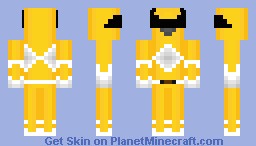 Yellow Power Ranger Minecraft Skin