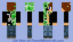 Steve Creeper Minecraft Skin
