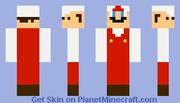 super mario (fire) Minecraft Skin