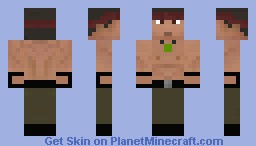 Rambo:First Blood part 2 Minecraft Skin